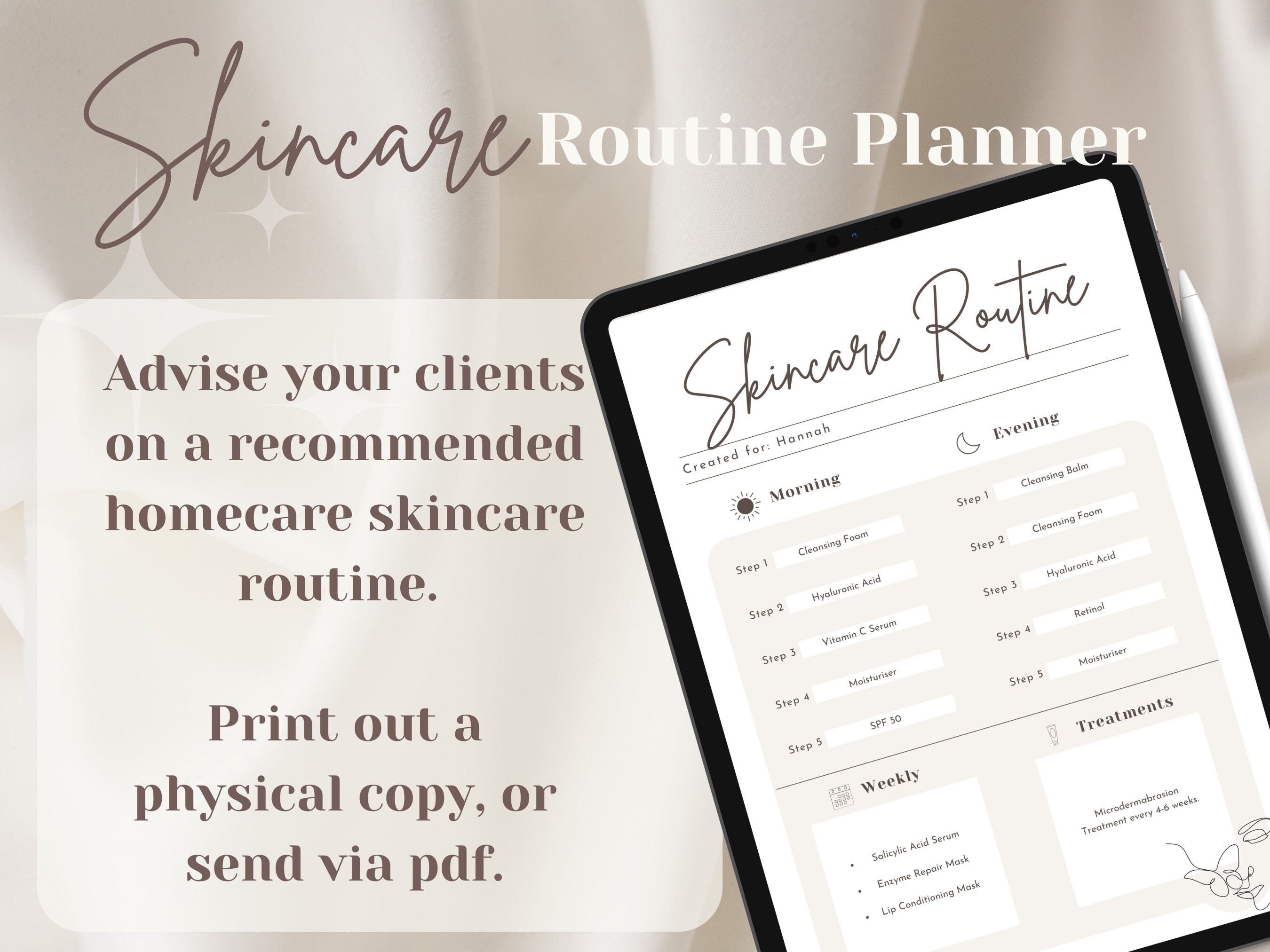 Esthetician Templates, Facial Consultation Forms, Esthetician Intake ...