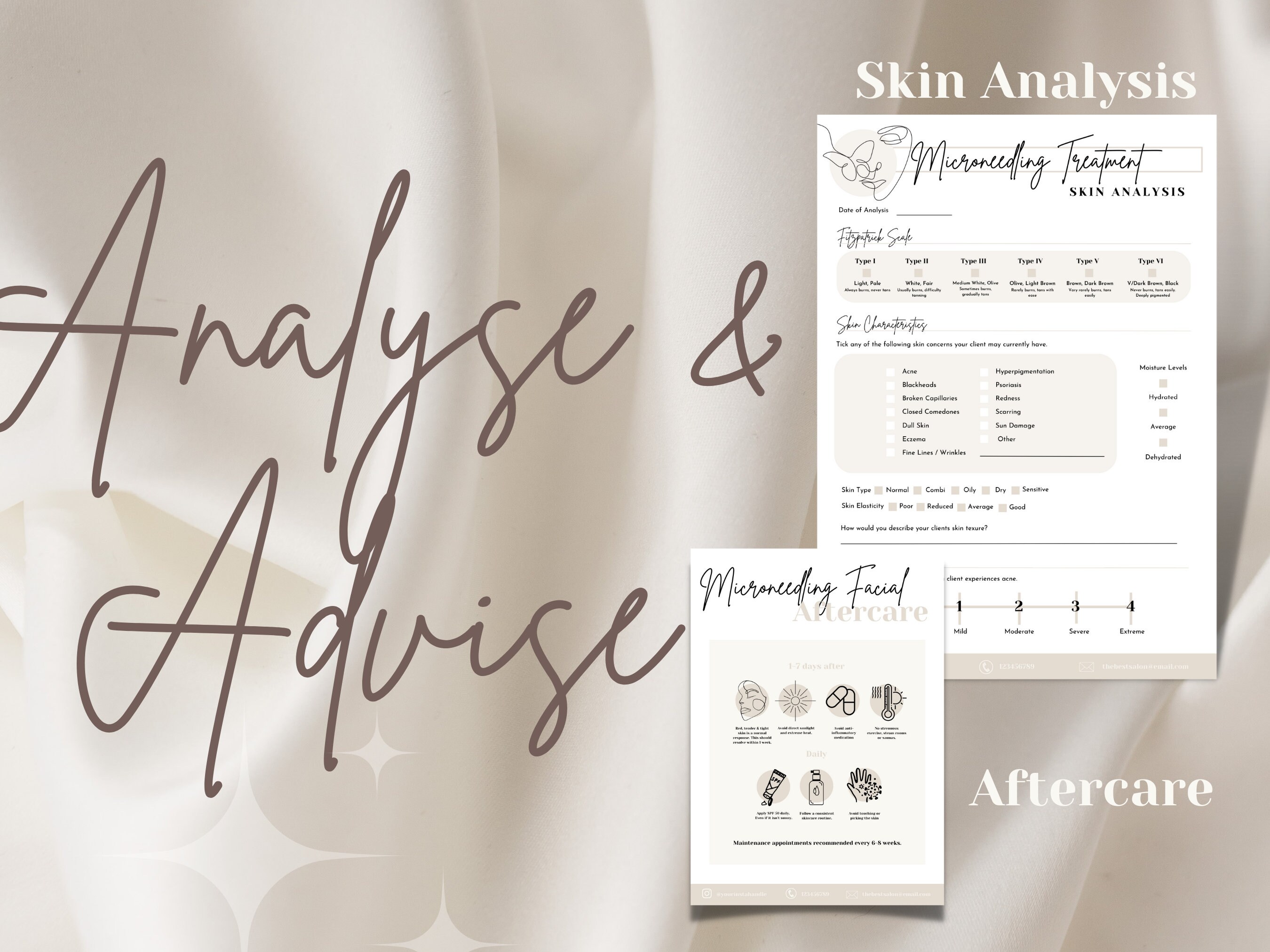 Microneedling Consultation Form, Collagen Induction Therapy Form ...