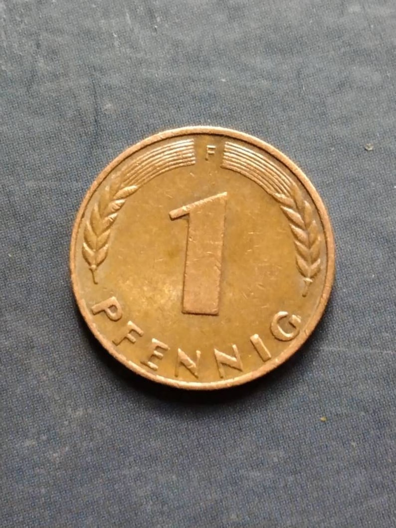 1 Pfennig 1950 F proof coin in nice and rare condition | Etsy