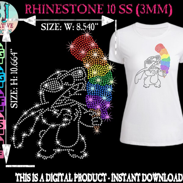 Stitch Rhinestone Template Svg - Etsy