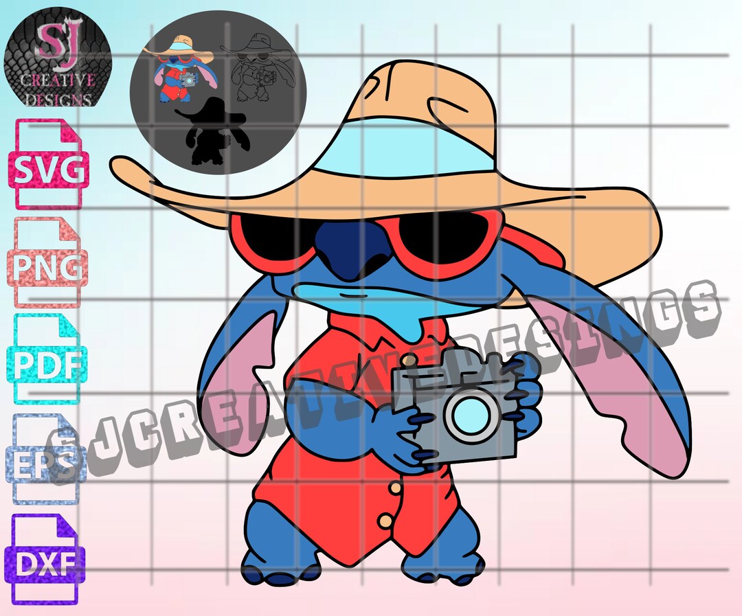 Summer Stitch Svg, Stitch Svg, Stitch Png, Stitch Summer Svg, Summer ...