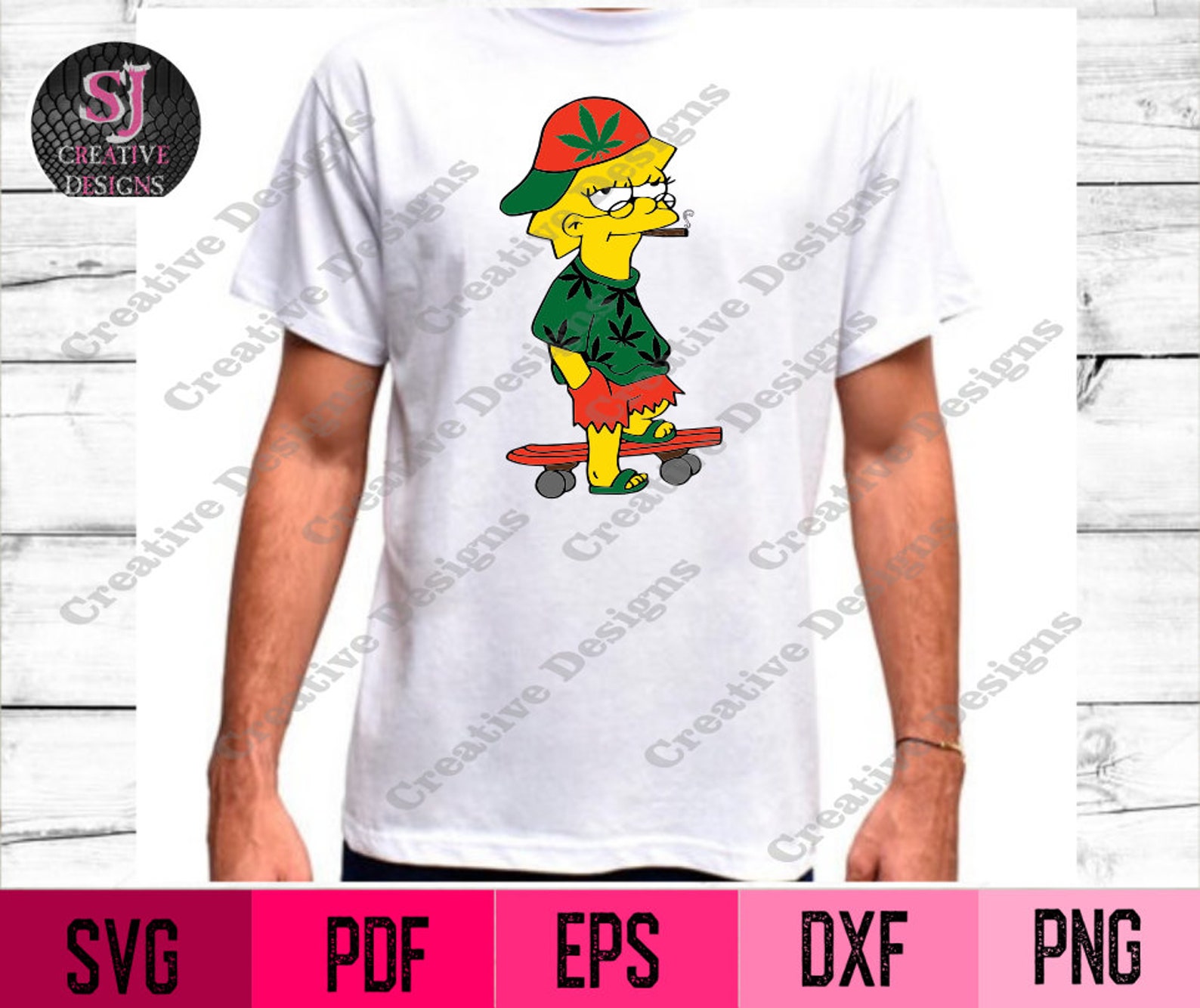 Lisa Simpson Smoking Weed Svg Lisa Simpson Svg High as the - Etsy UK