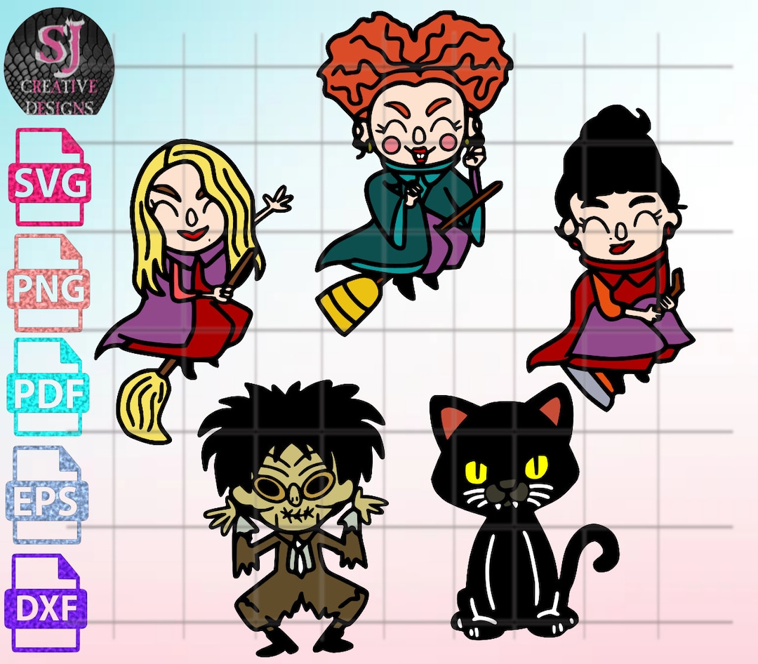 Hocus Pocu Svg, Hocus Pocu Bundle Svg, Hocus Pocu, Sanderson Sister Svg ...