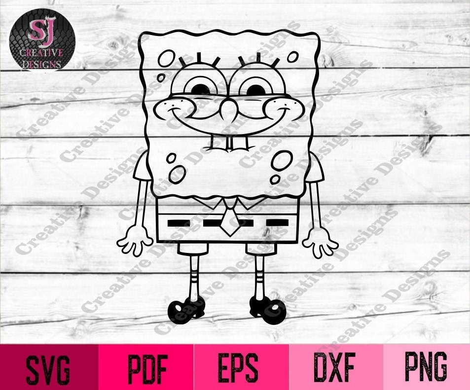 dxf Spongebob png Spongebob Cricut Sponge Bob svg Square Pants svg ...