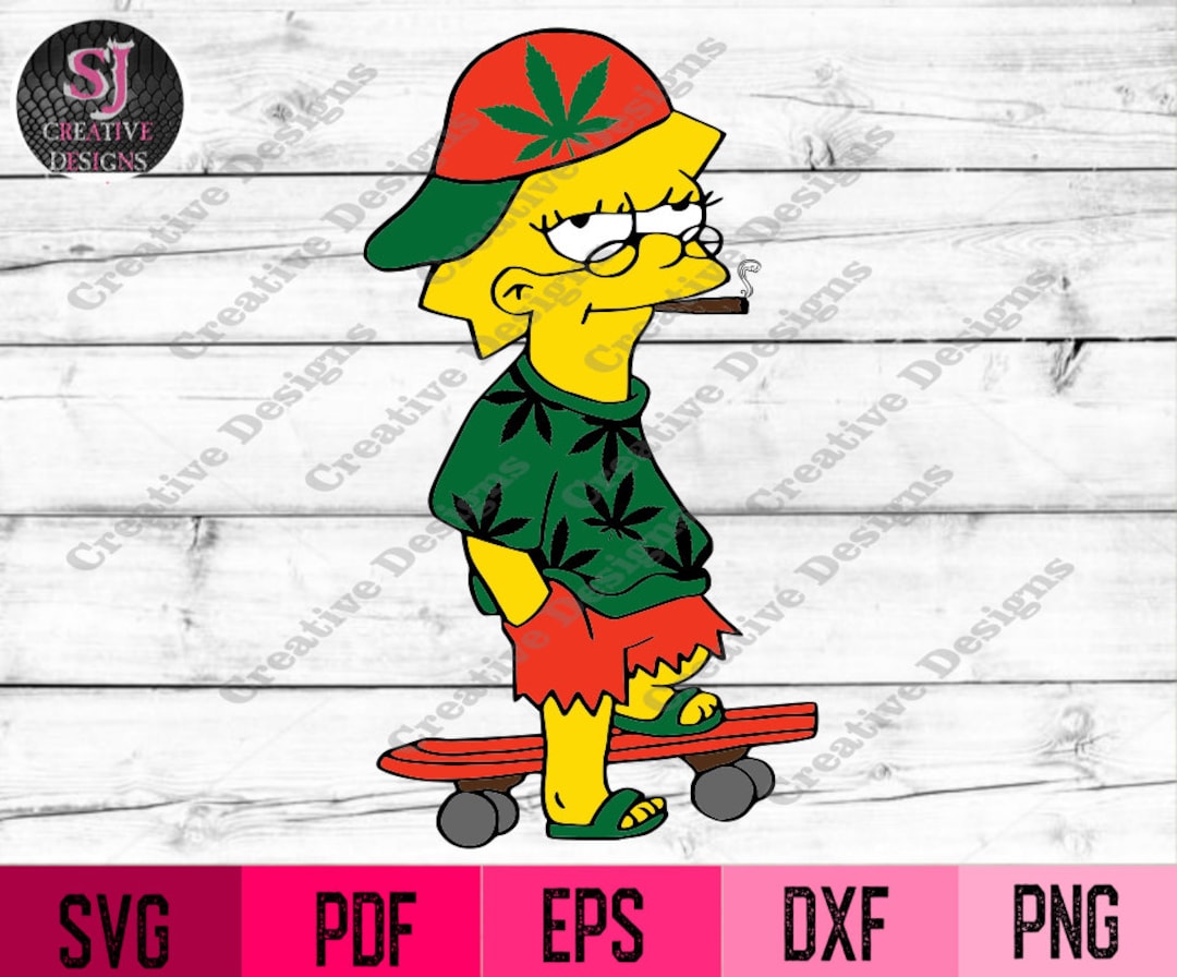 The Simpsons Smoking Weed