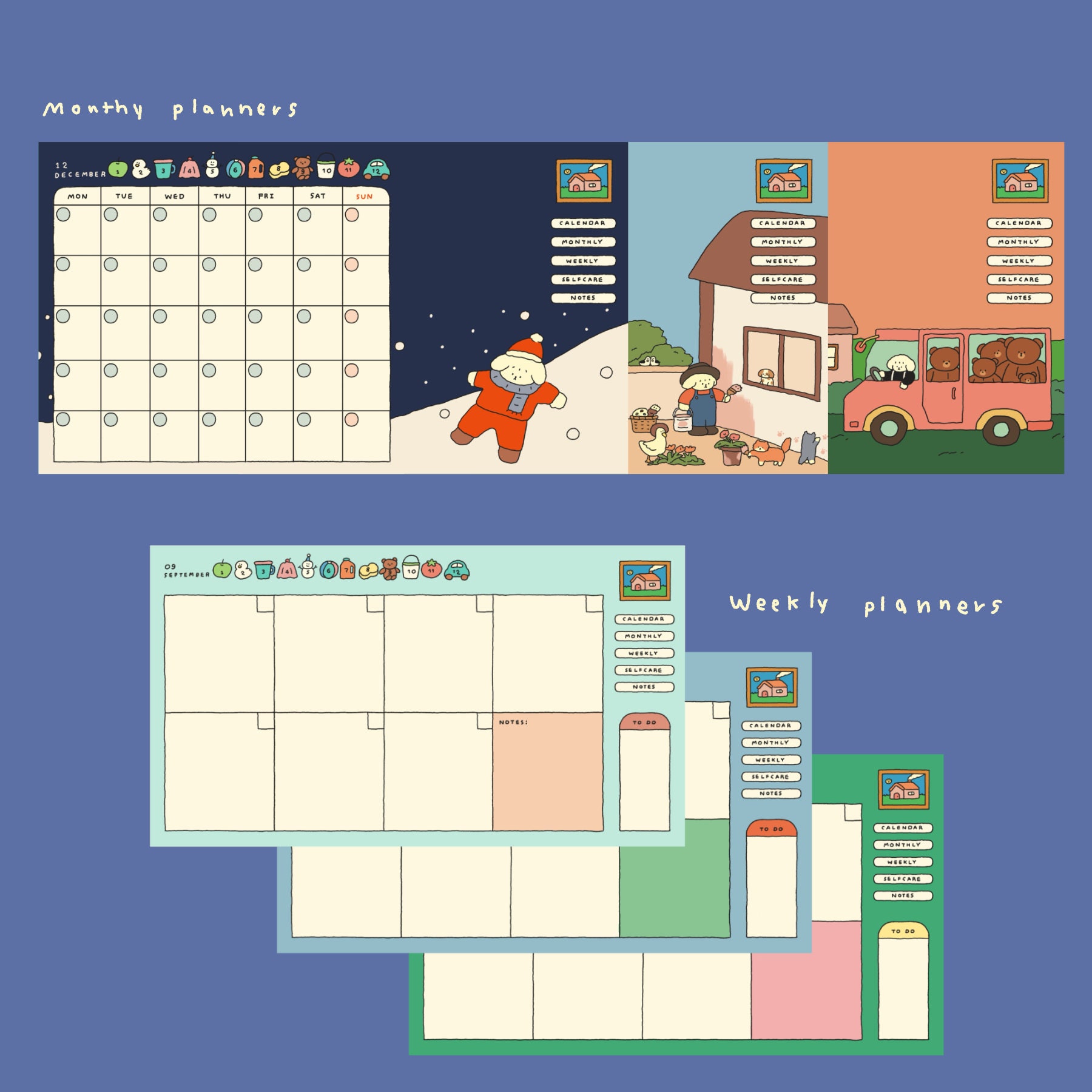 Digital Planner, Cute Planner, Undated Digital Planner, Goodnotes ...