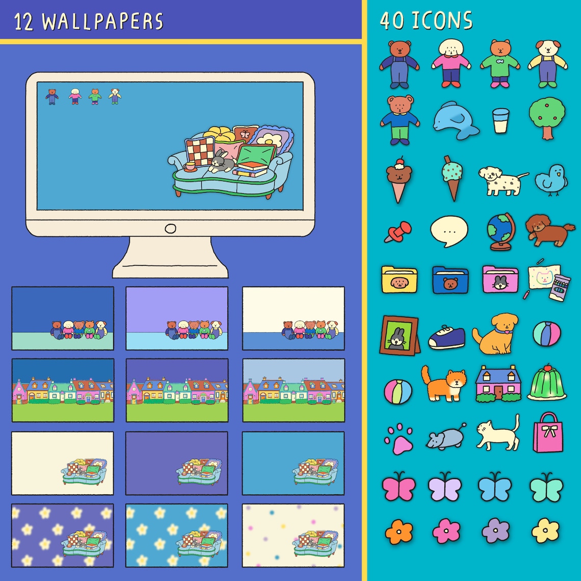 Desktop Wallpapers Desktop Icons Mac Icons Window Icons - Etsy UK