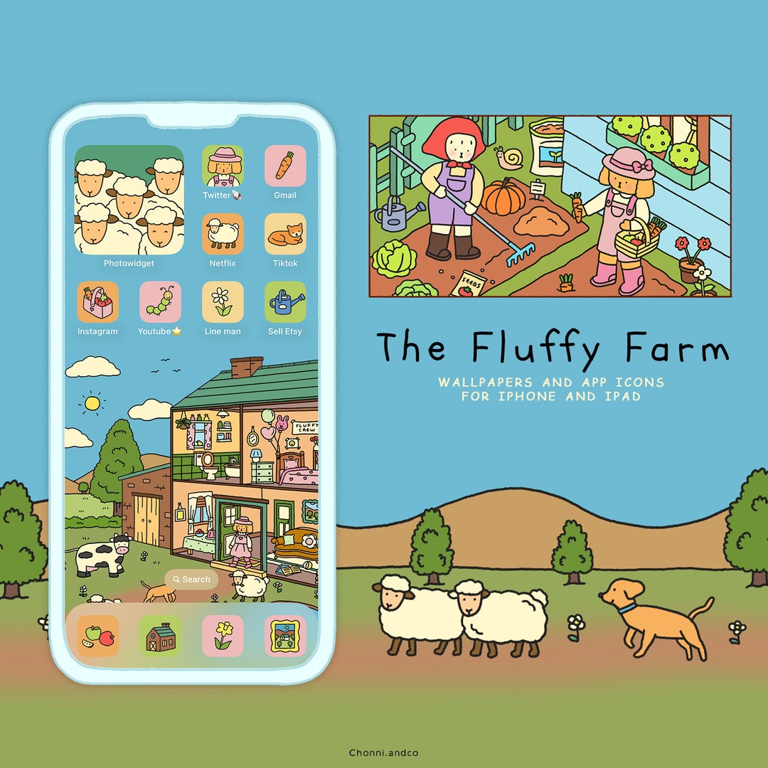 Farm Theme, App Icons, iPhone and iPad App Icons, iPhone and iPad ...