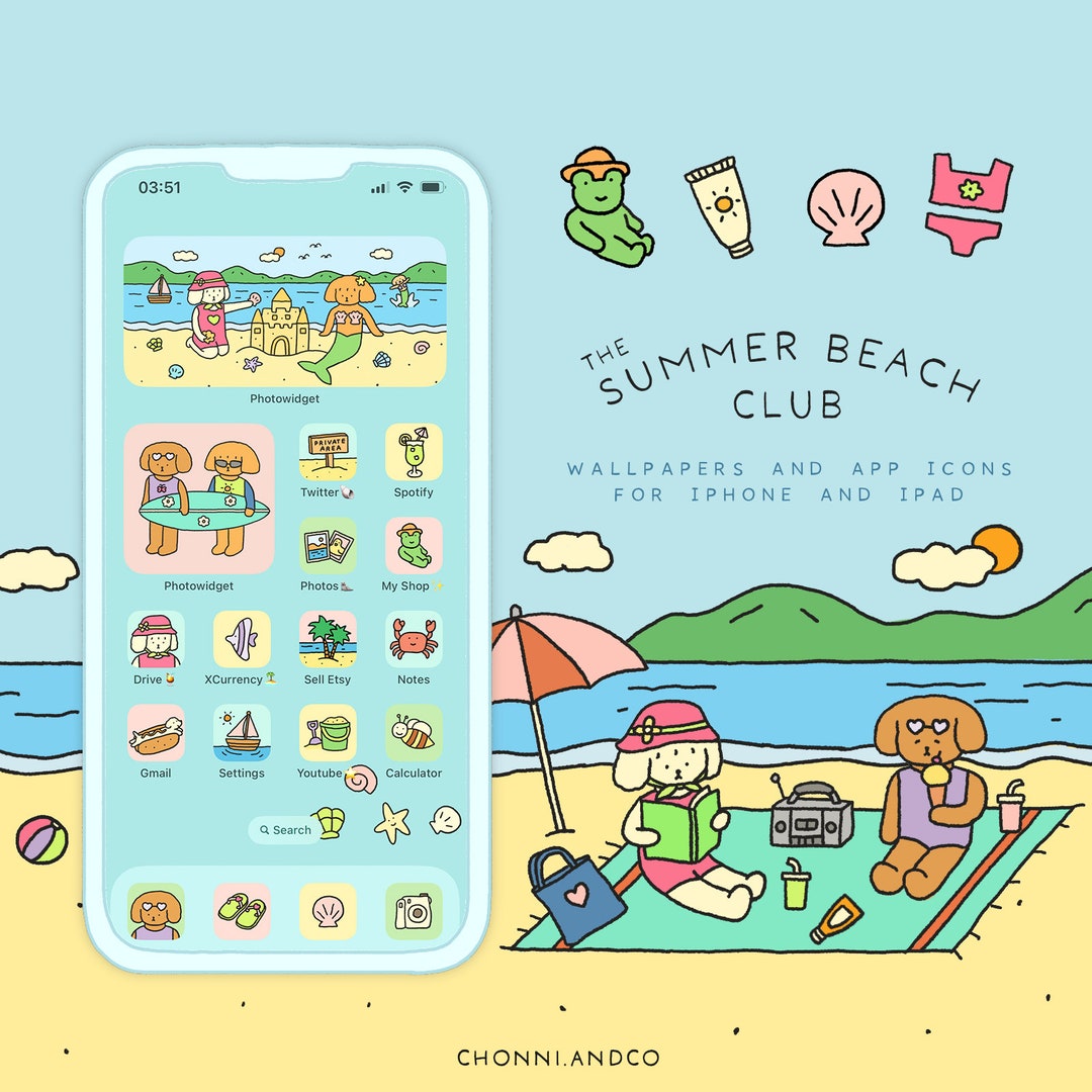 Summer Theme, App Icons, iPhone and iPad App Icons, iPhone and iPad ...