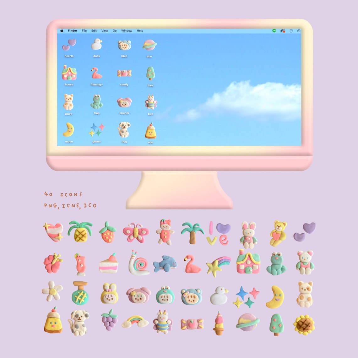 Desktop Icons, Mac Icons, Window Icons - Etsy