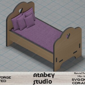 Kid Bed Design Files for Laser Cutting / Toy Mini Baby Bed Designs ...