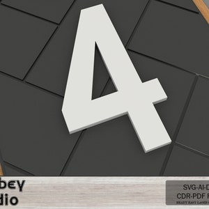 Modern Herringbone Address Sign Frame - Custom House Numbers - DIY Door ...