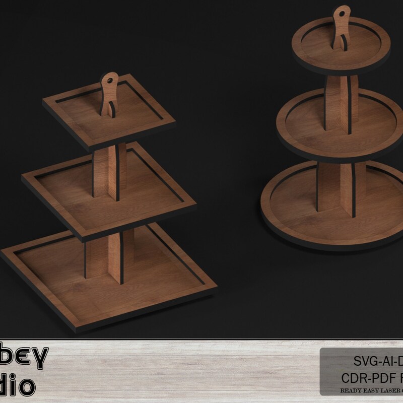 Three Tiered Tray - Etsy