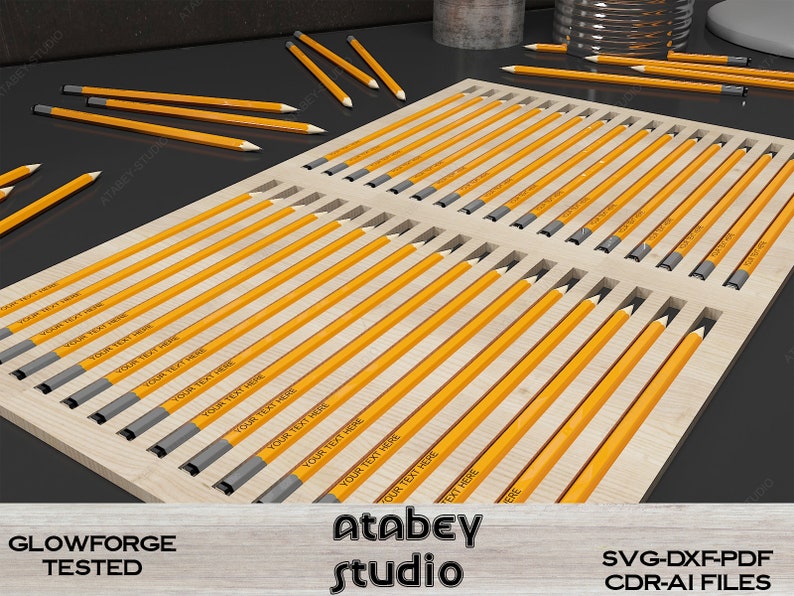 Pencil Jig Template for Standart Pens / Pen Laser Engraving Stencil ...