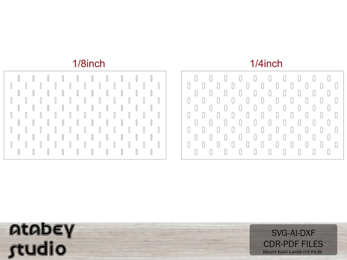 DIY Laser Cut Pegboard Set - Custom Shelves, Hooks, and Boxes for ...
