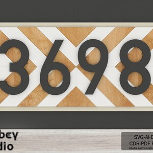 Laser Cut Address Number Sign - Elegant Property Plaque - Modern ...
