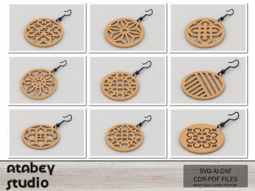 Elegant Wooden Earrings Collection - DIY Jewelry Making - Unique Wooden ...