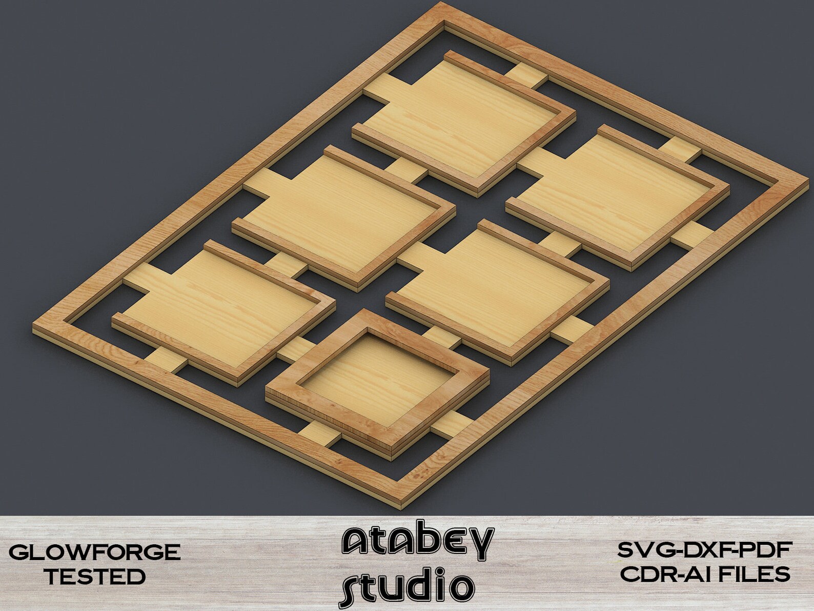 Collage Frame Svg Picture Frame Svg Dxf Cdr Fıles Glowforge - Etsy