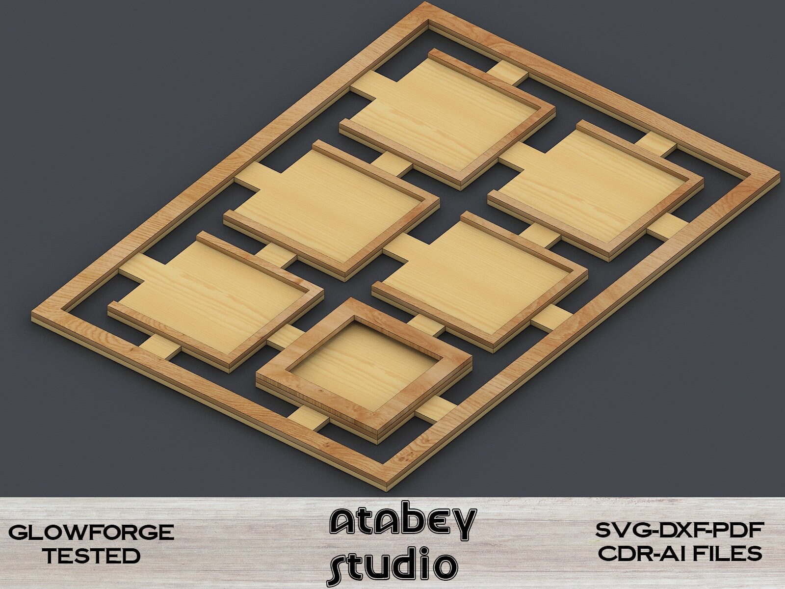 Collage Frame Svg Picture Frame Svg Dxf Cdr Fıles Glowforge - Etsy