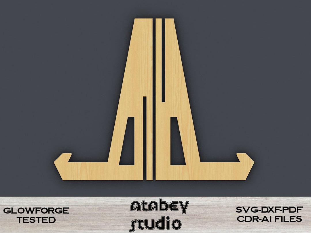 Plate Stands SVG-DXF-CDR Files, Plate Display Stand, Book Photo Stand ...