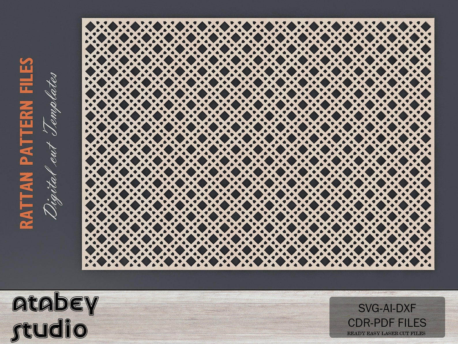 Seamless Rattan Cane Pattern for Laser Cutting, Boho Webbing Texture ...