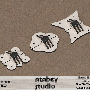 Wood Hinges and Box Laser Cut Files / Hinge Templates for Boxes / Wood ...
