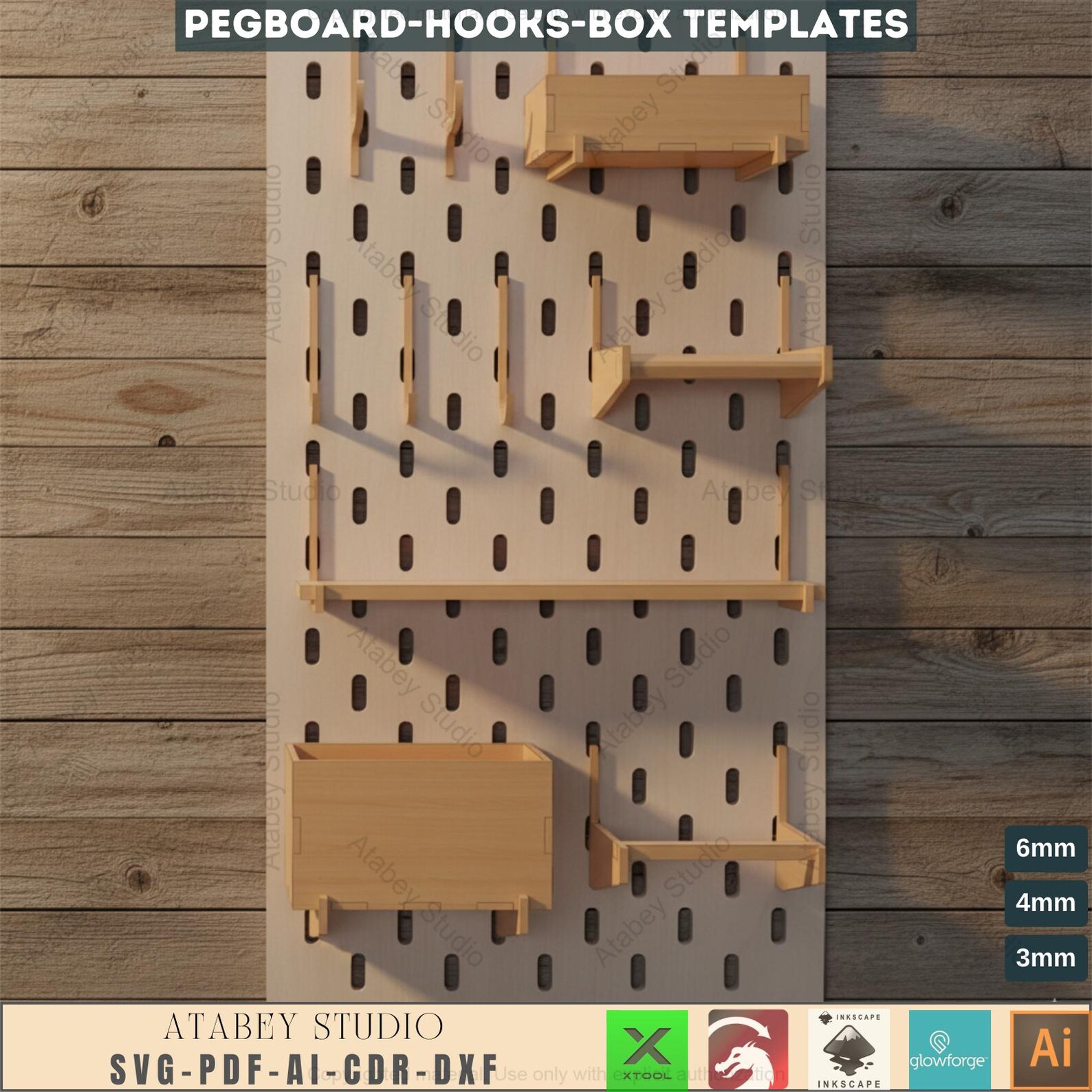 Custom Pegboard Display - Adjustable Hooks and Shelves - Perfect for ...