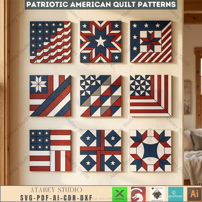 Flag Art Quilt - Etsy