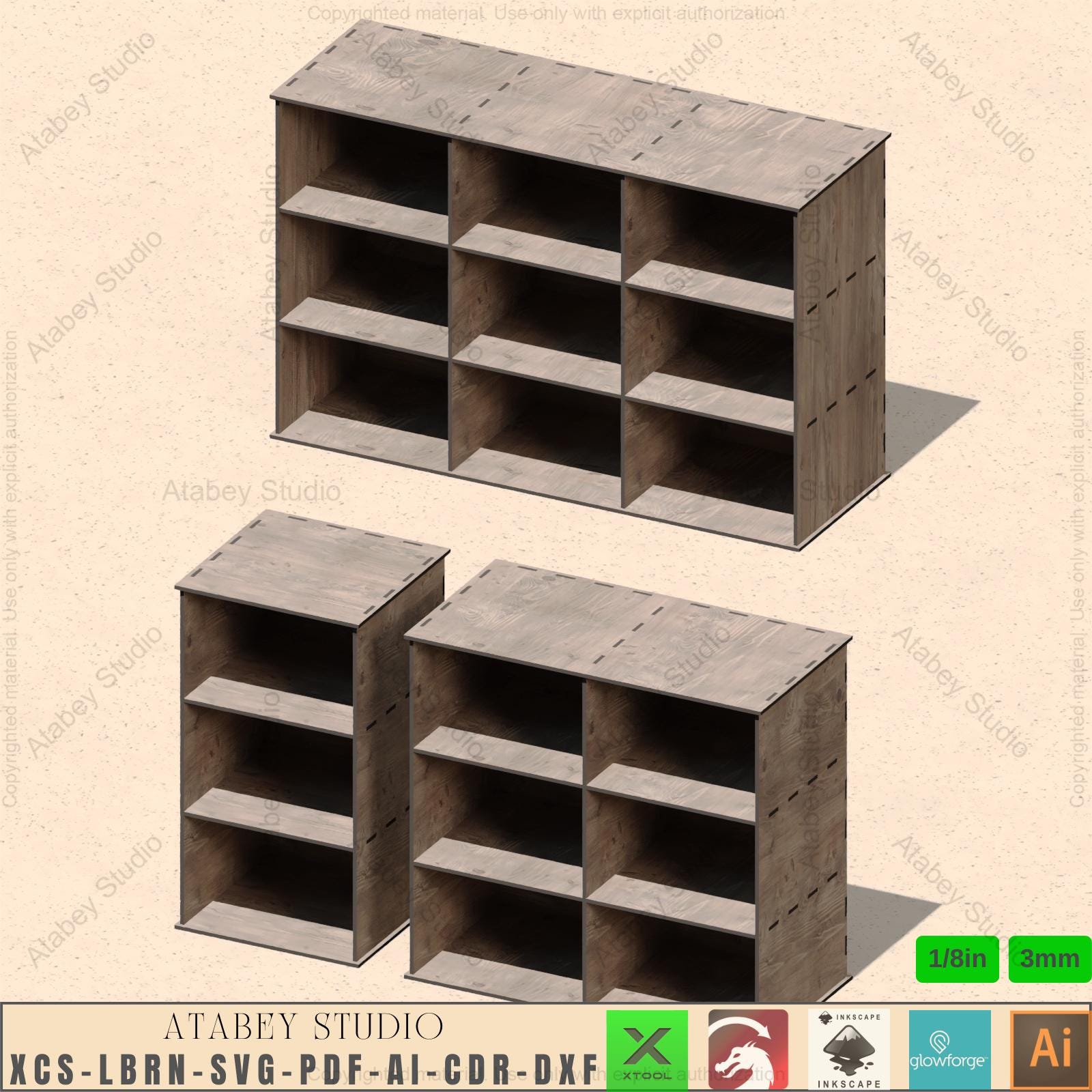 Laser Cut Drawer Organizer SVG: Modular Storage Boxes (digital Download ...