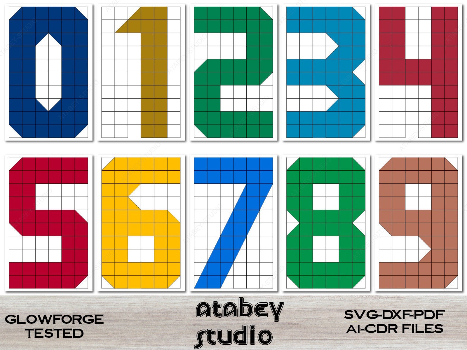 Alphabet and Numbers Quilt Pattern / 26 Letters Quilt Blocks / 0 to 9 ...