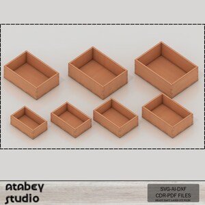 DIY Stacking Boxes - Interlocking Wooden Box Plans for Laser Cutting ...