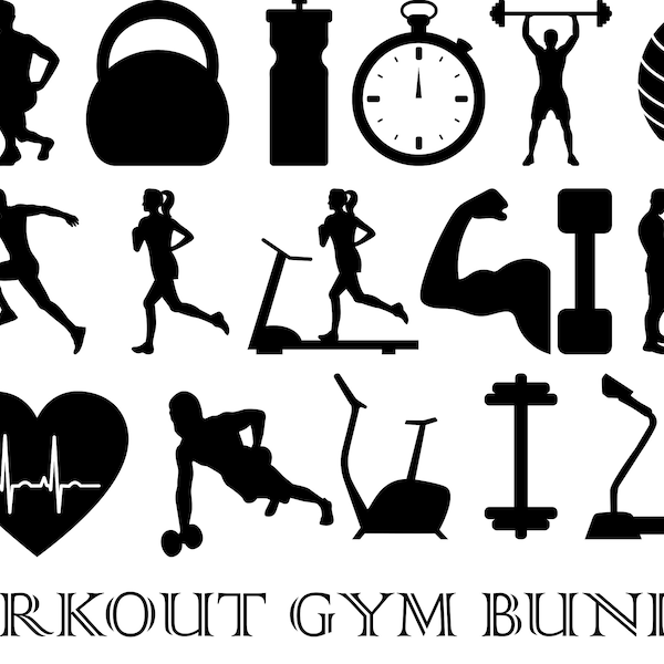 Workout Svg Files - Etsy