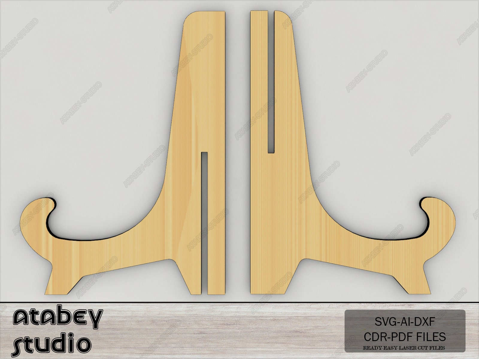 Laser Cut Easel Display: Elegant Plate and Mini Stand for Crafts 634 - Etsy