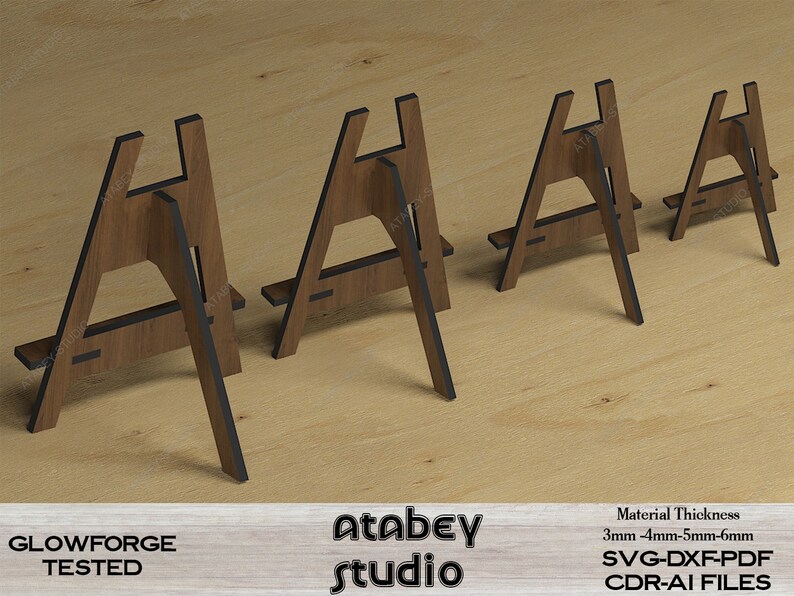 Easel and Display Stands / Plywood Frame Displays / Wooden Pic Holder ...