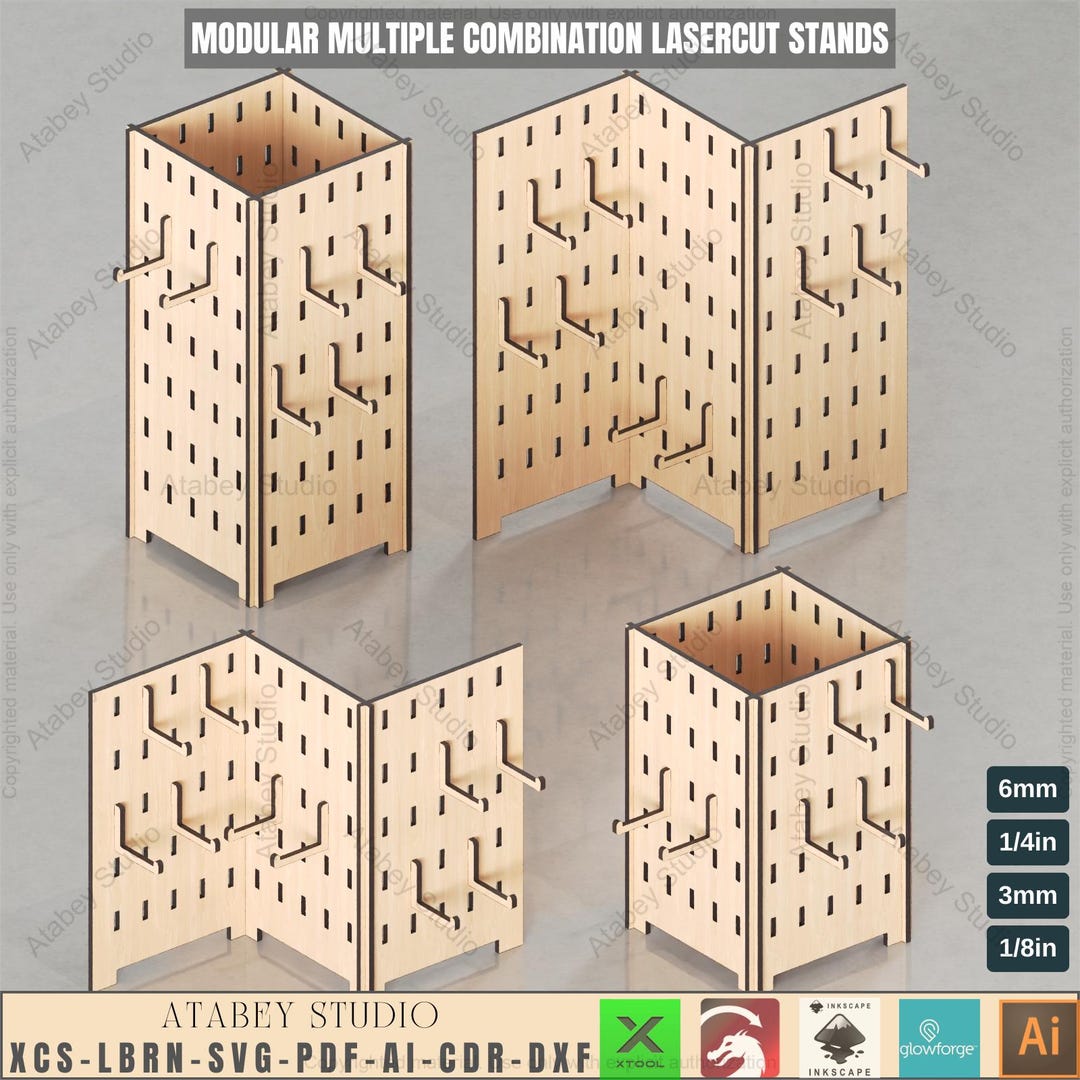 Laser Cut Modular Display Panels Build Your Own Vendor Stand Craft Show ...