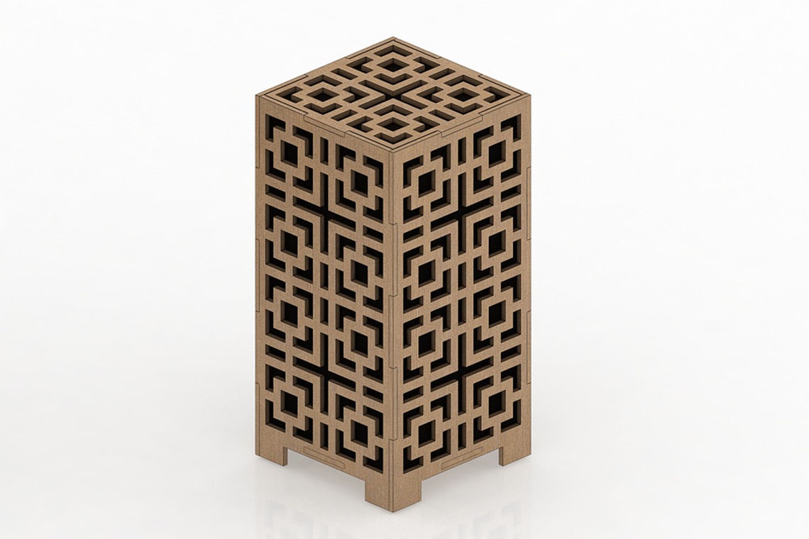 Lamp Laser Cut Cnc Router Plans Desk Lamp Wooden Wooden Lamp Vector ...