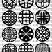Round Coasters Grill Trivet Templates Vector Digital SVG DXF - Etsy
