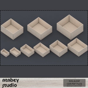 DIY Wooden Box Cutting Files - Laser Cut Wooden Boxes - Perfect for 6mm ...