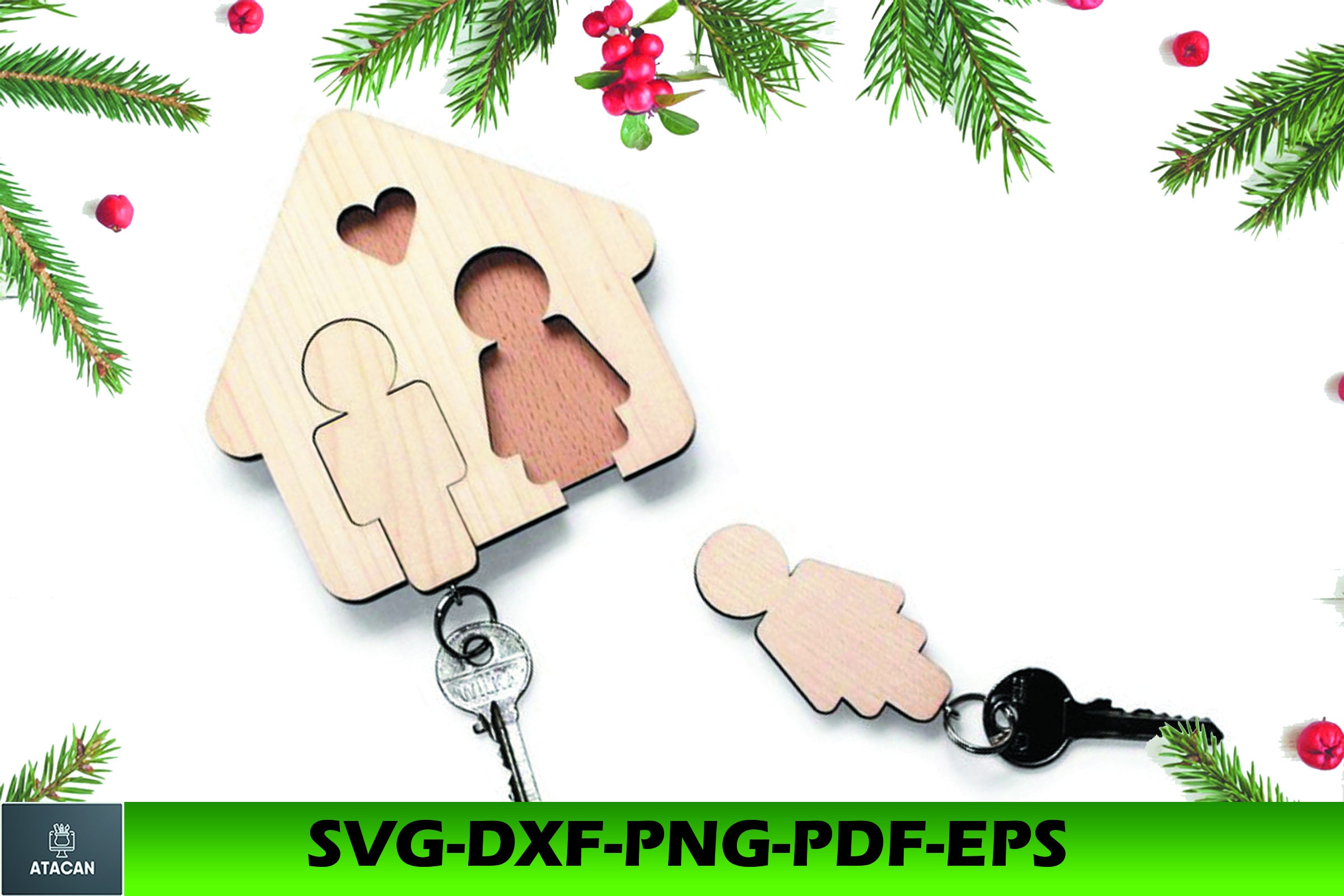 Key hanger couple cut svg Key Holder laser cut cutting | Etsy