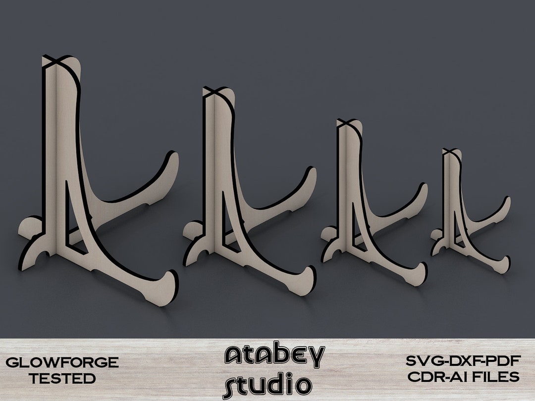 Dish Frame Plate Holder SVG File Plate Display Stand Book - Etsy