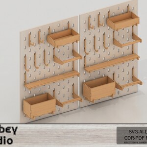 Custom Pegboard Display - Adjustable Hooks and Shelves - Perfect for ...