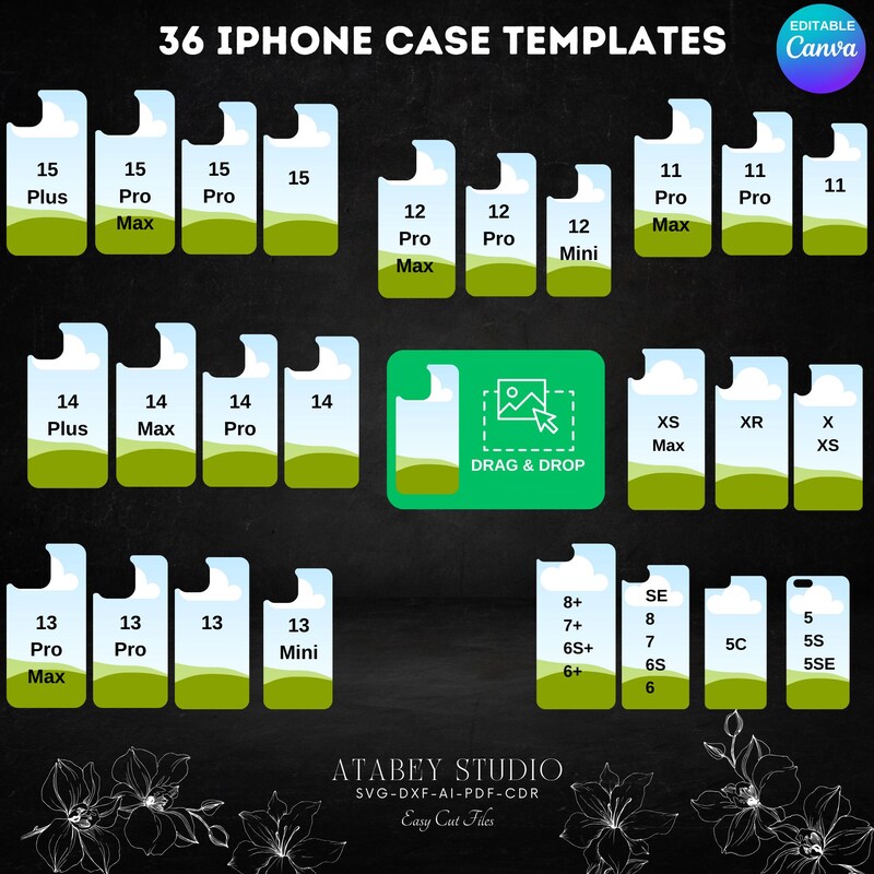 iPhone Template - Etsy