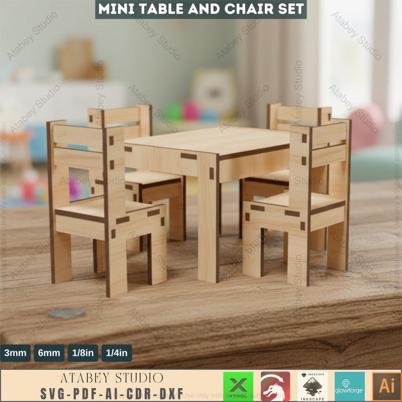 Minitisch und chair - Etsy.de