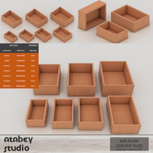 DIY Stacking Boxes - Interlocking Wooden Box Plans for Laser Cutting ...