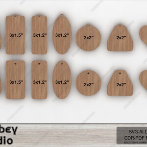 Custom Keychain Cut Plans - DIY Keyring Templates - Perfect for Laser ...