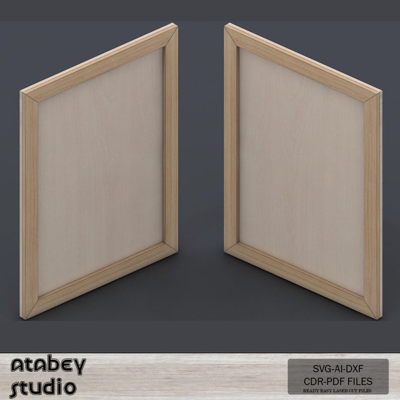 Laser Cut Frame Bundle: 9 Standard Metric Sizes | DIY Photo Frame ...