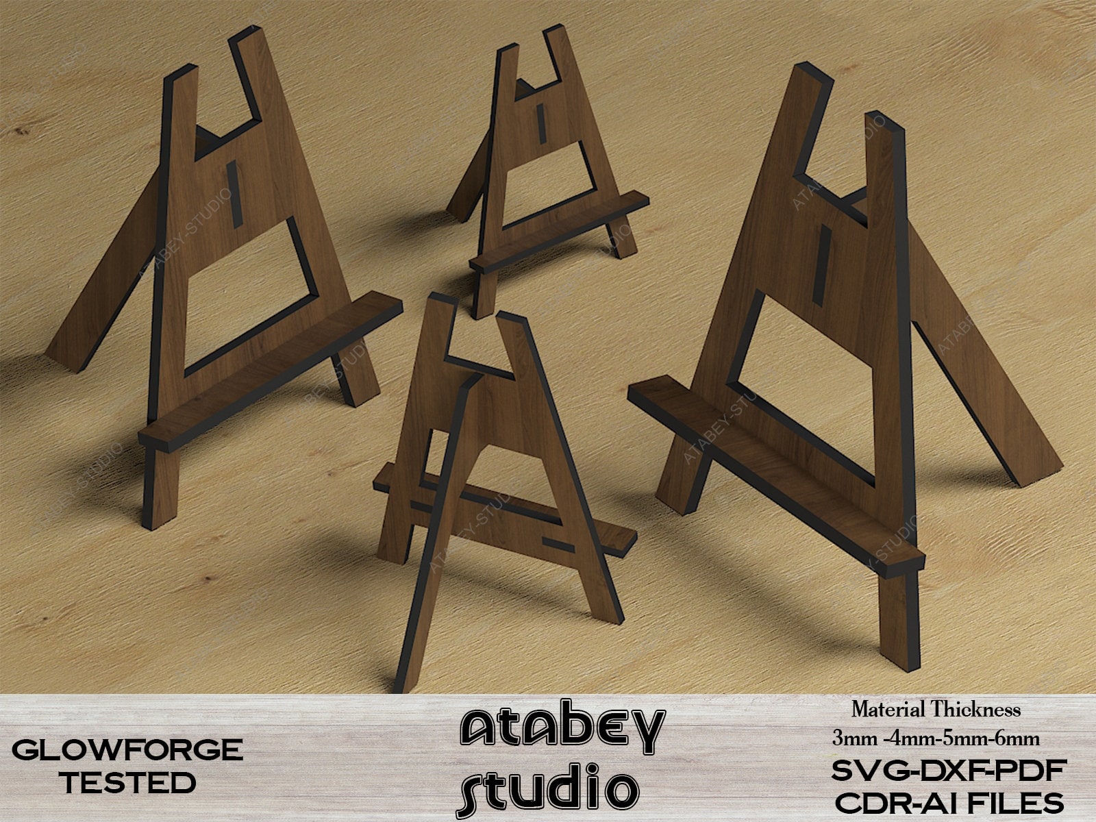 Easel and Display Stands / Plywood Frame Displays / Wooden Pic Holder ...