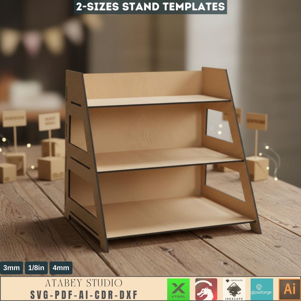 DIY 3 and 4 Tier Gift Card Display Stand - Perfect for Retail Showcase ...