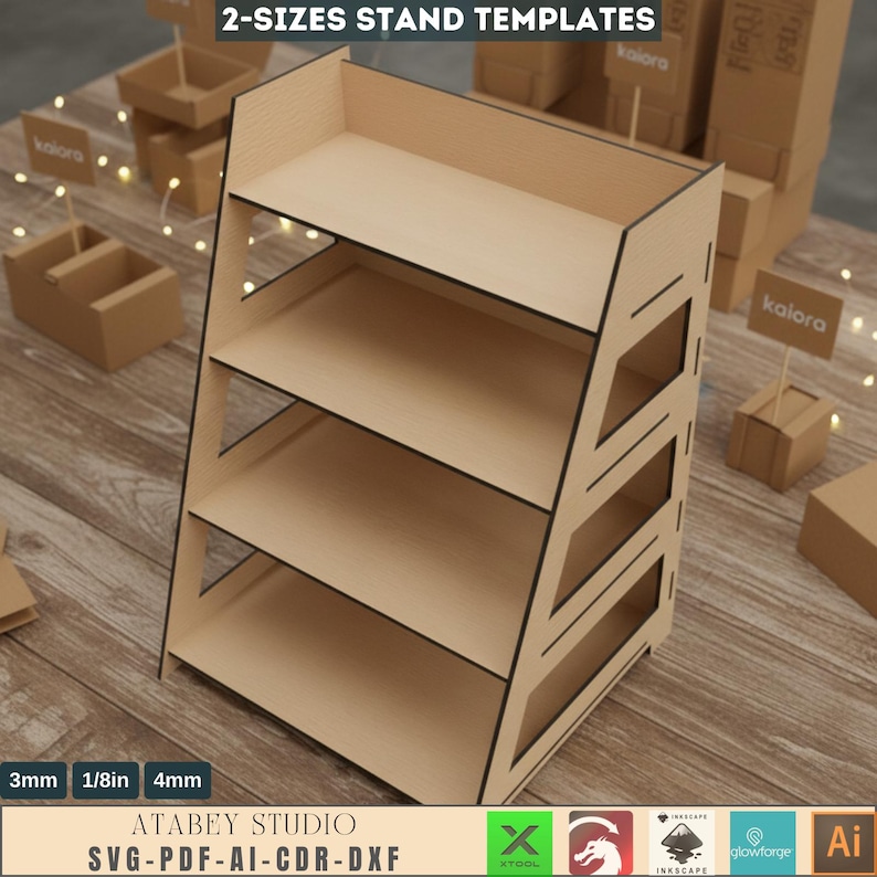 DIY 3 and 4 Tier Gift Card Display Stand - Perfect for Retail Showcase ...
