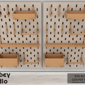 Custom Pegboard Display - Adjustable Hooks and Shelves - Perfect for ...